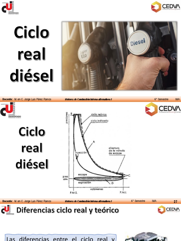 Tema II - P III - Ciclo Diesel Real | Descargar gratis PDF | Motor de combustión interna | Motor ...