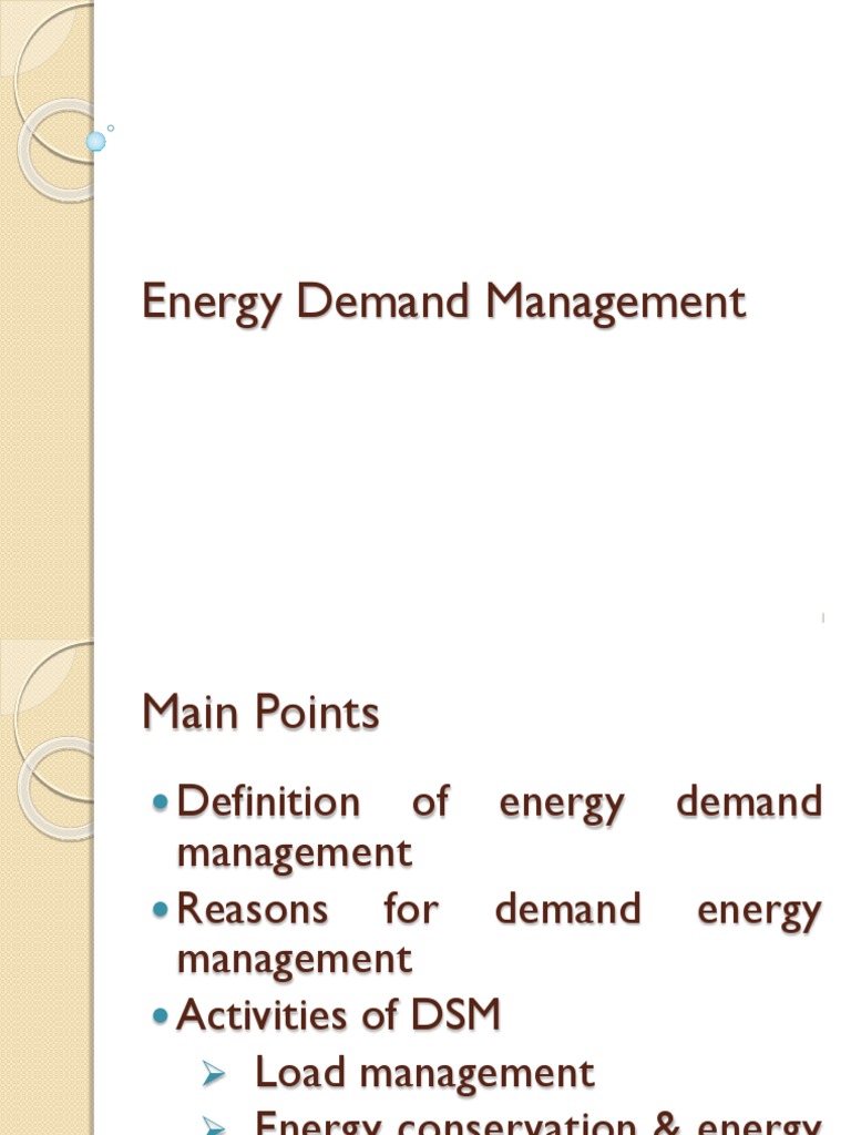 Demand Management Final | PDF | Energy Conservation | Demand Demand Management Final | PDF | Energy Conservation | Demand