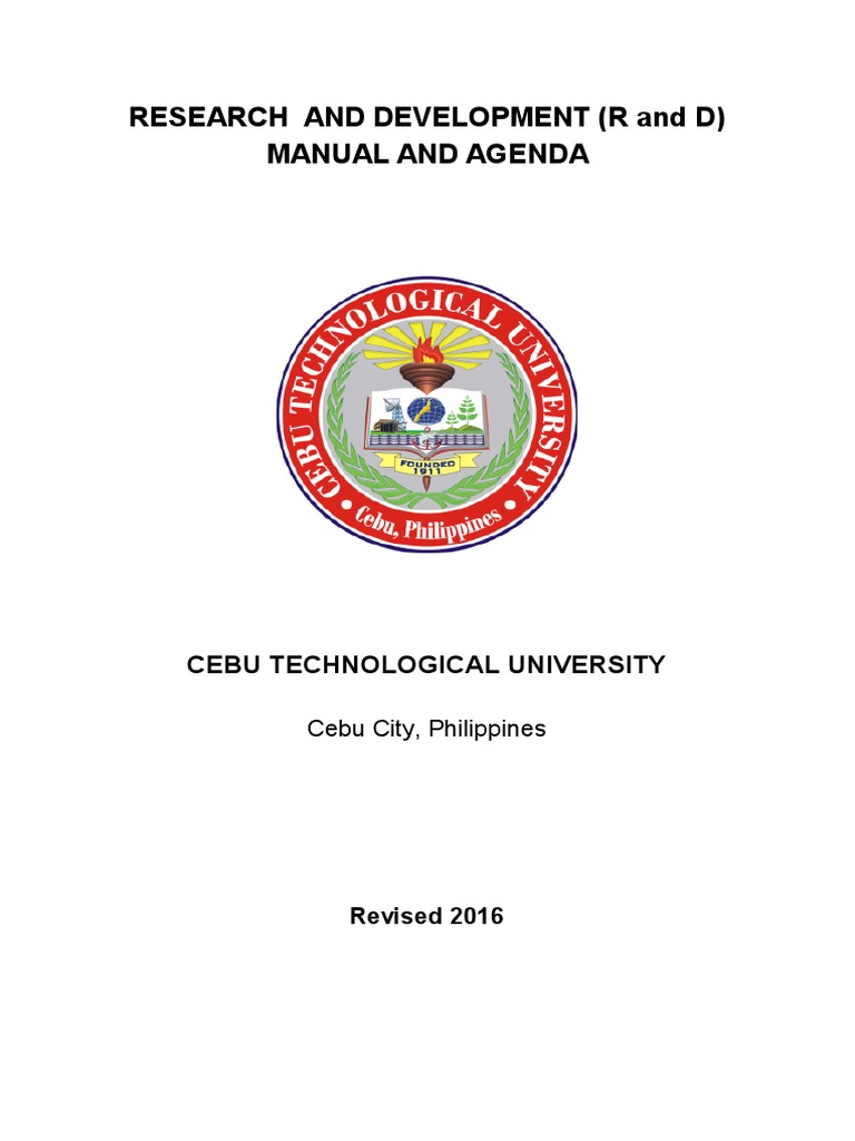 Research Manual and Agenda | PDF | Thesis | Citation
