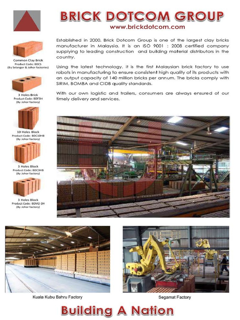 04 20 Masonry - Catalogue - Clay Brick (Brick Dotcom) | PDF