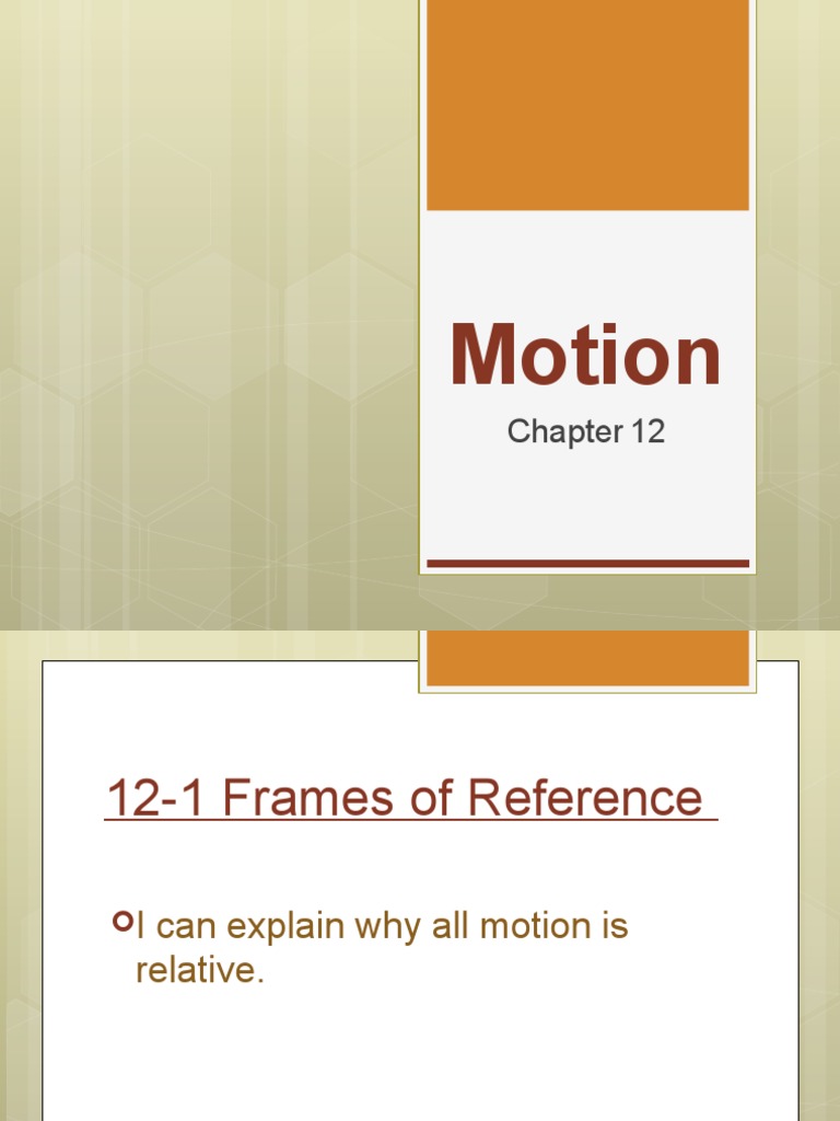 Motion | PDF | Acceleration | Velocity