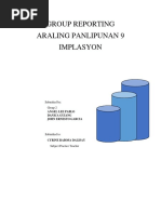 Ang Poster Na Ginawa Ko Ay Tungkol Sa Implasyon | PDF