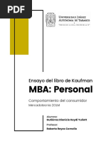 MBA Personal Por Josh Kaufman | PDF