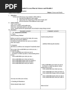 Lesson Plan Grade 1 Unit 1 - My Body | PDF | Lesson Plan | Cognitive ...