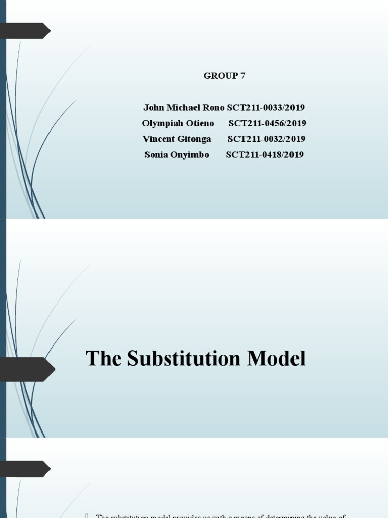 The Substitution Model Download Free Pdf Parameter Computer Programming Anonymous Function