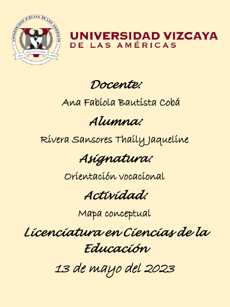 Mapa Conceptual Orientación Vocacional 13-05.22 | PDF