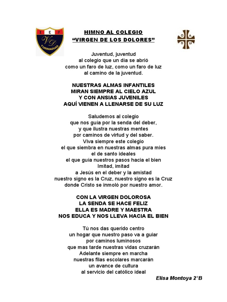Himno Al Colegio | PDF