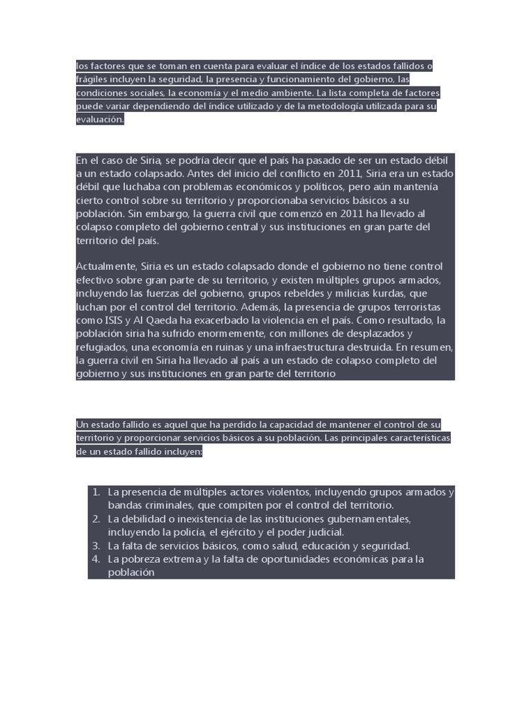 Los Factores Que Se Toman en Cuenta para Evaluar El Índice de Los ...