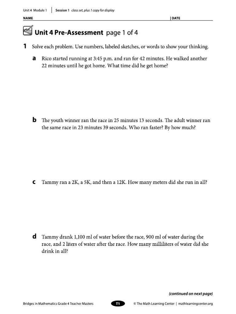 U4 Pre Assessment | PDF