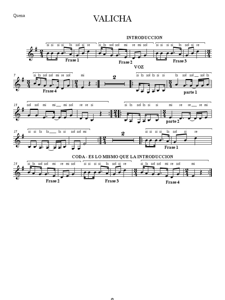 Valicha Quena | PDF