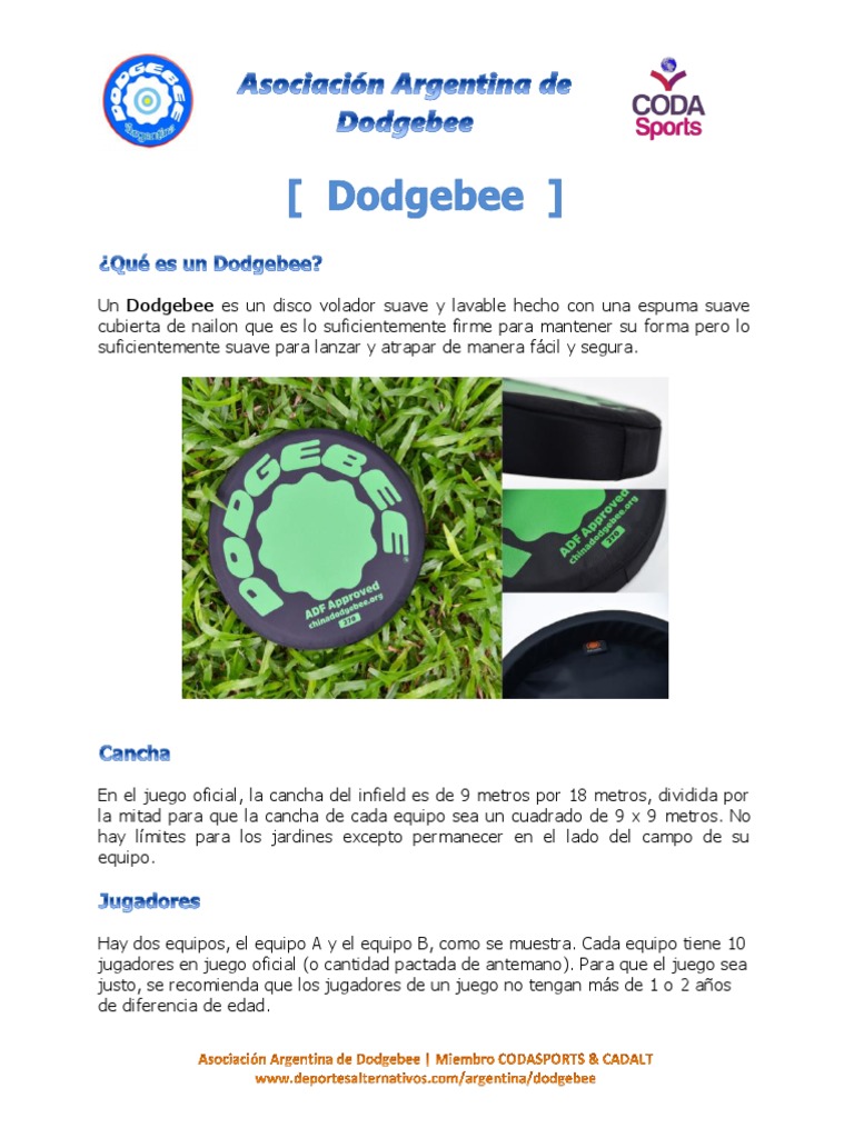 Reglas Dodgebee | PDF | Deportes