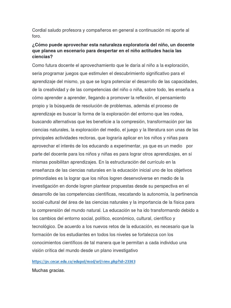 El Currículo de Ciencias | PDF
