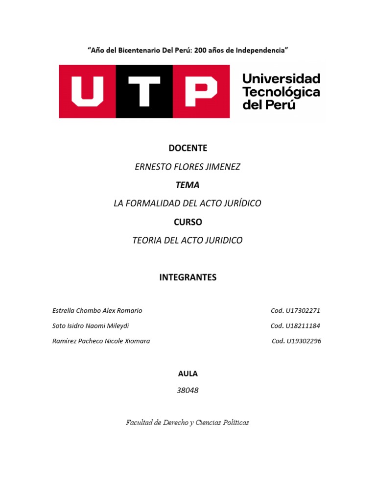 Caratula Utp | PDF