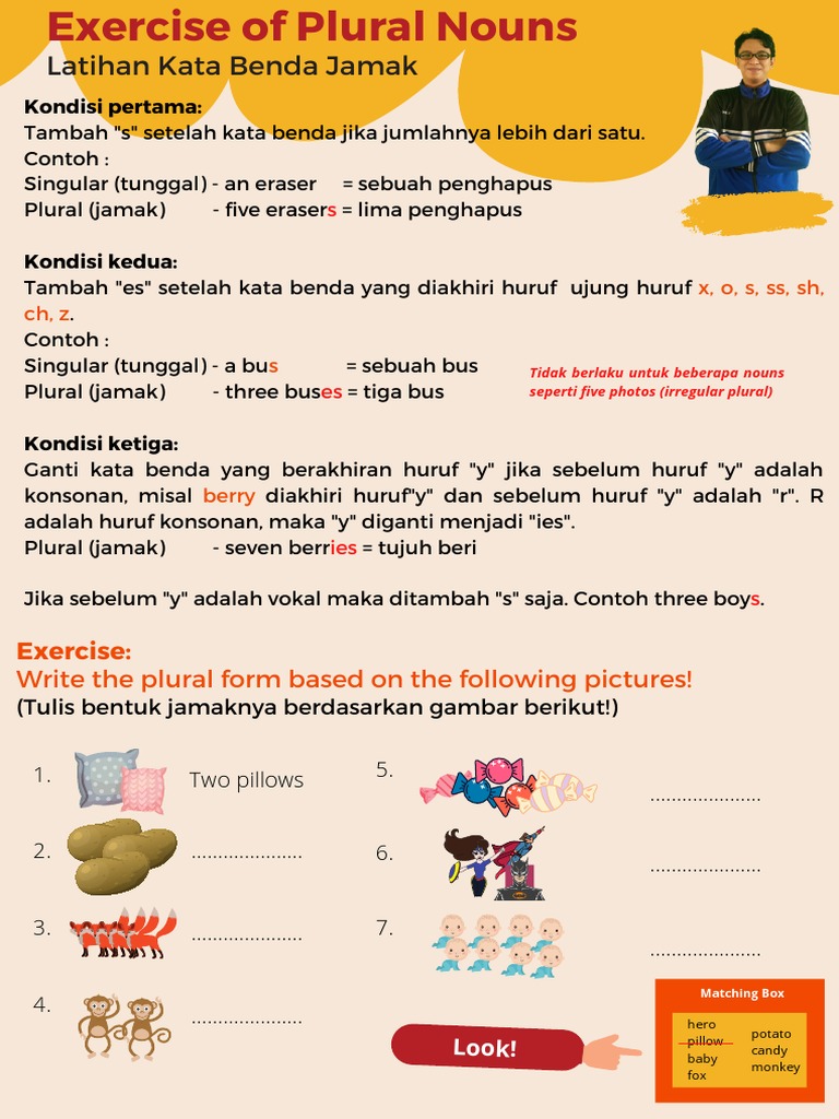 Exercise of Plural Nouns | PDF