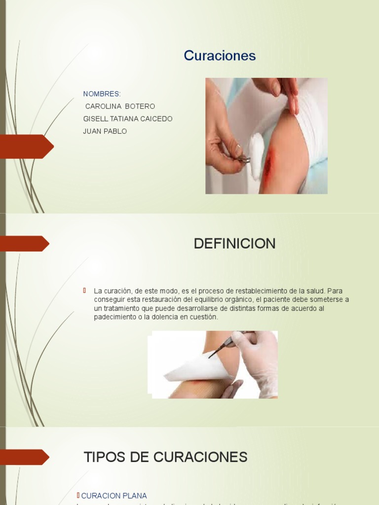 Tipos de Curaciones en Enfermería | PDF | Herida | Medicina CLINICA