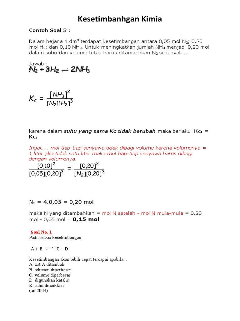 Optimalisasi Kesetimbangan Kimia | PDF | Metode & Bahan Ajar