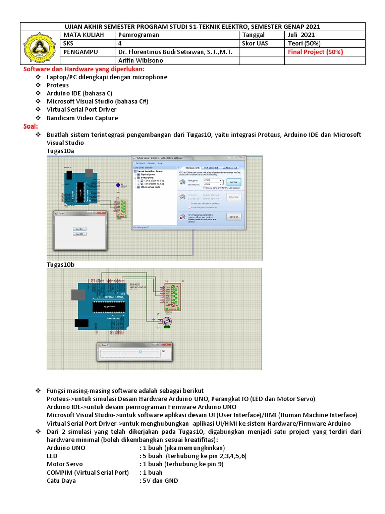 Soal UAS Final Project Pemrograman | PDF