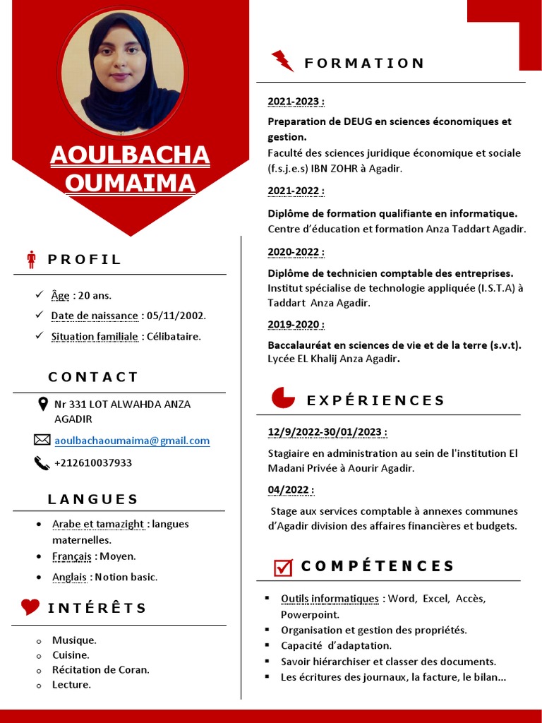 CV: Formation et Expérience en Gestion et Informatique | PDF