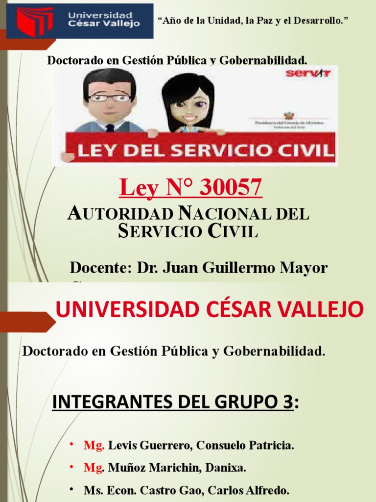 Ley 30057 - LEY SERVIR | PDF