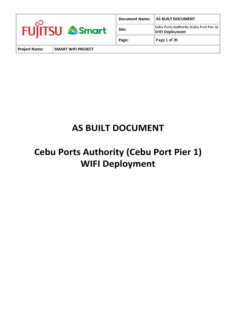 Cebu Ports Authority Cebu Port Pier 1 AsBuilt Pfwlyrc | PDF | Wi Fi | Computer Standards