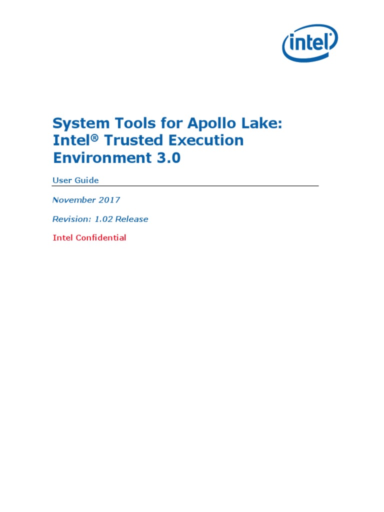 APL System Tools User Guide TXE 3 0 | PDF | Command Line Interface | Bios