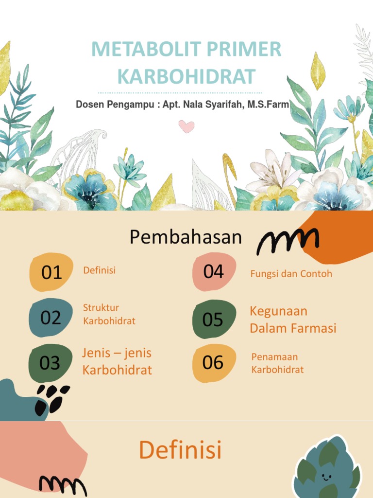 Metabolit Primer (Karbohidrat) | PDF