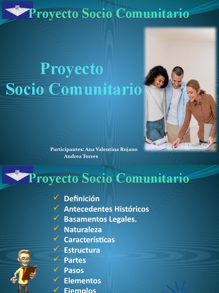 Presentacion Proyecto Socio Comunitario | PDF | Diseño | Economias