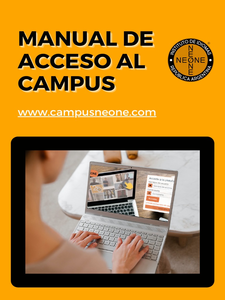 Manual Acceso Al Campus Neone | PDF | Chat en linea | Contraseña
