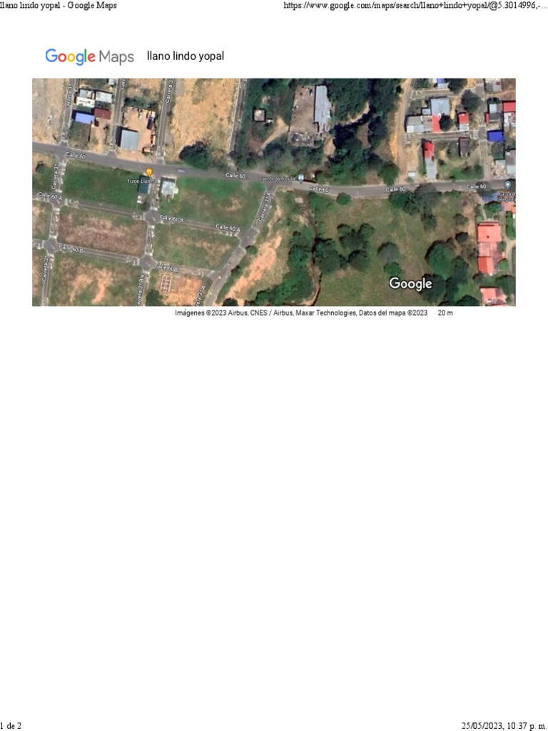 Llano Lindo Yopal - Google Maps | PDF