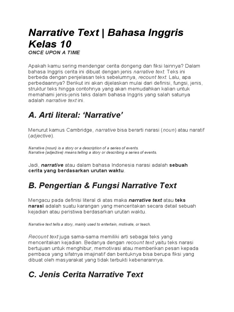 Narrative Text | PDF