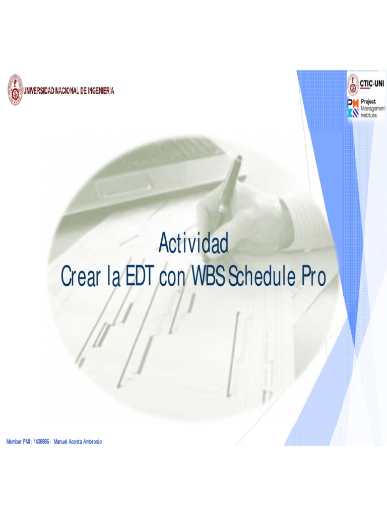 4 Actividad - Crear La EDT Con WBS Schedule Pro - Gloomaps | PDF