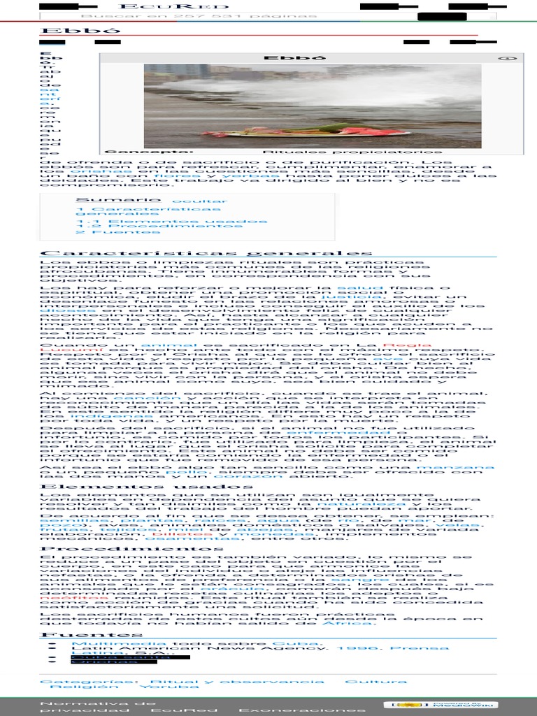 Ebbó - EcuRed | PDF