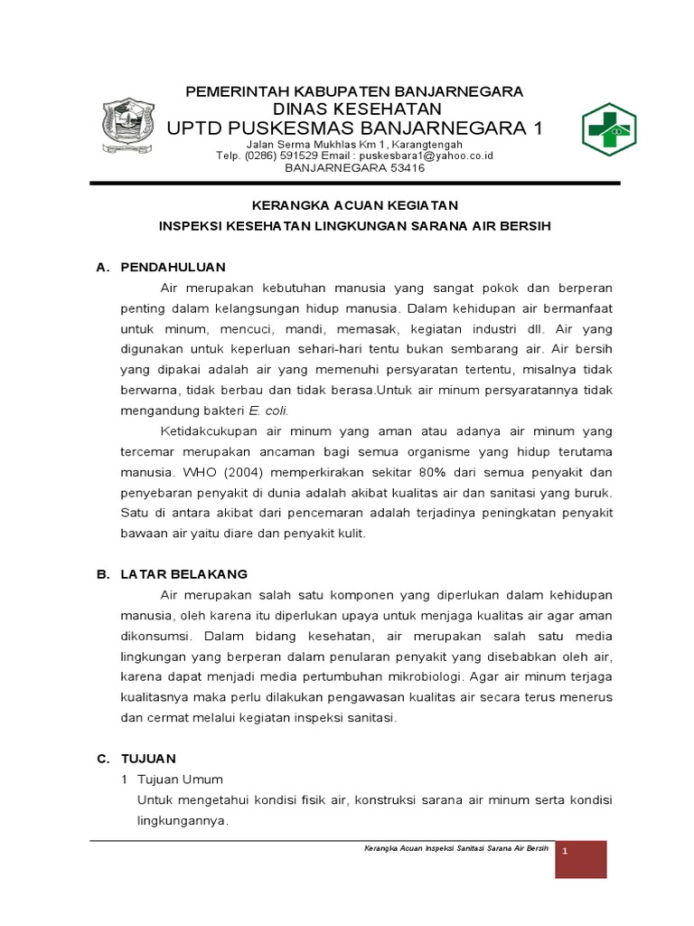 Ikl Sarana Air Bersih | PDF