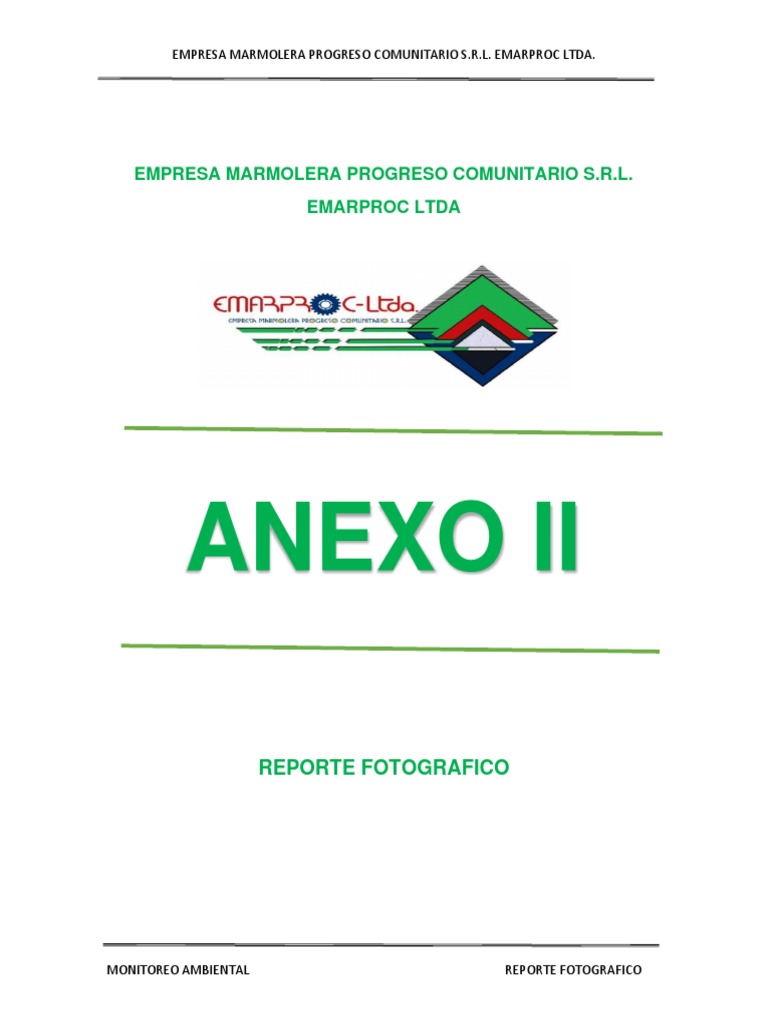 Anexo Ii Reporte Fotografico | PDF | Cantera