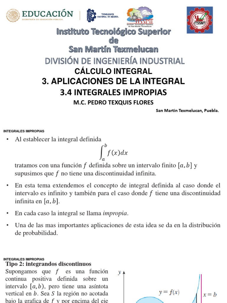 Integrales Impropias 2 | PDF | Integral | Asíntota