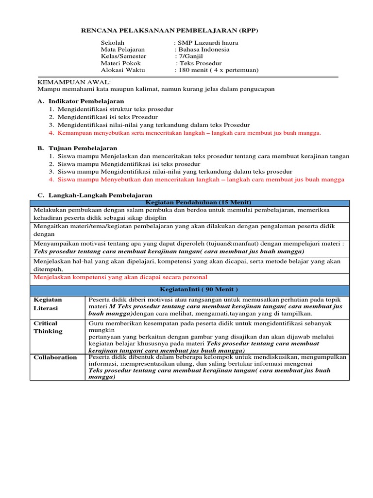 Lia Lufita Putri - LK 6 RPP Akomodatif | PDF