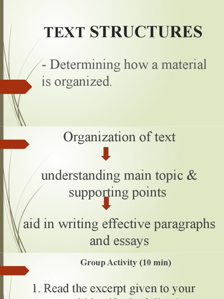 Eapp PPT Text Structures Week2 | PDF