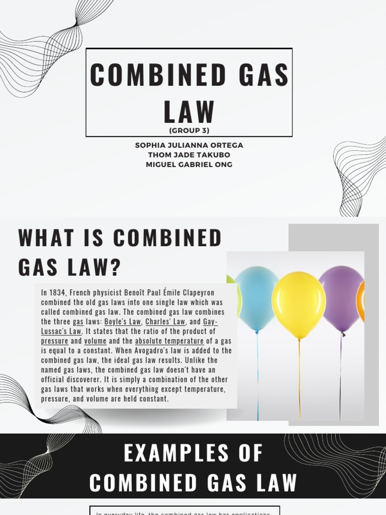 Combined Gas Law | PDF