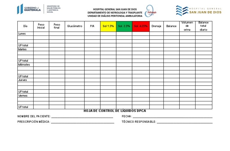 Hoja De Control De Liquidos Dpca Descargar Gratis Pdf Sistema 6817