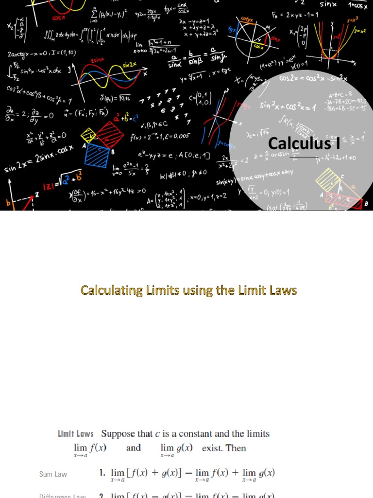 Calculating Limits Calculus