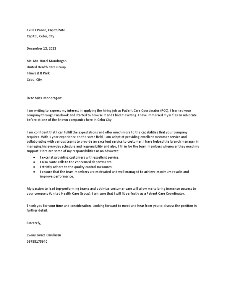 Full Block Format Letter | PDF