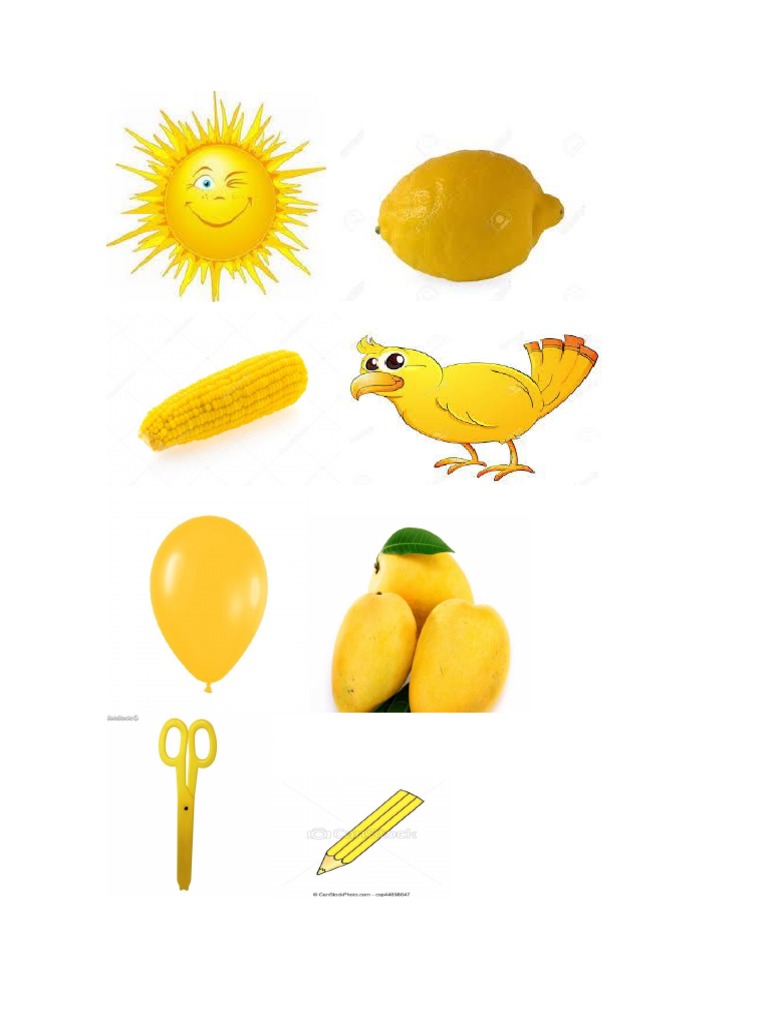 Objetos de Color Amarillo | PDF