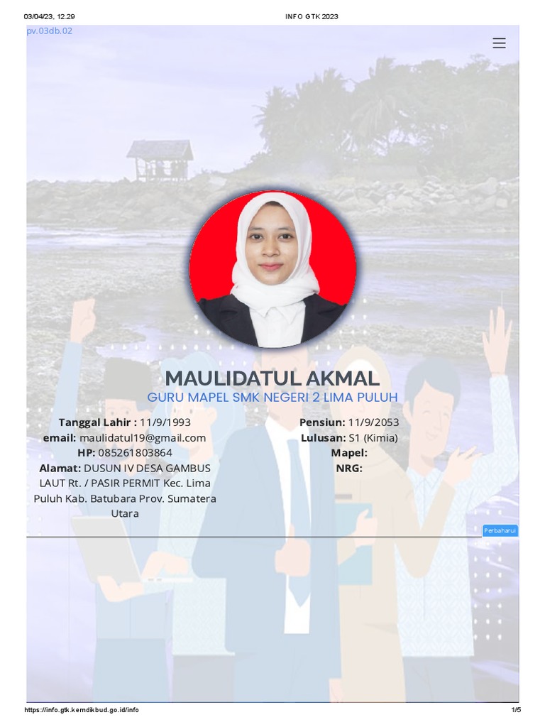 Info GTK 2023-Maulida | PDF