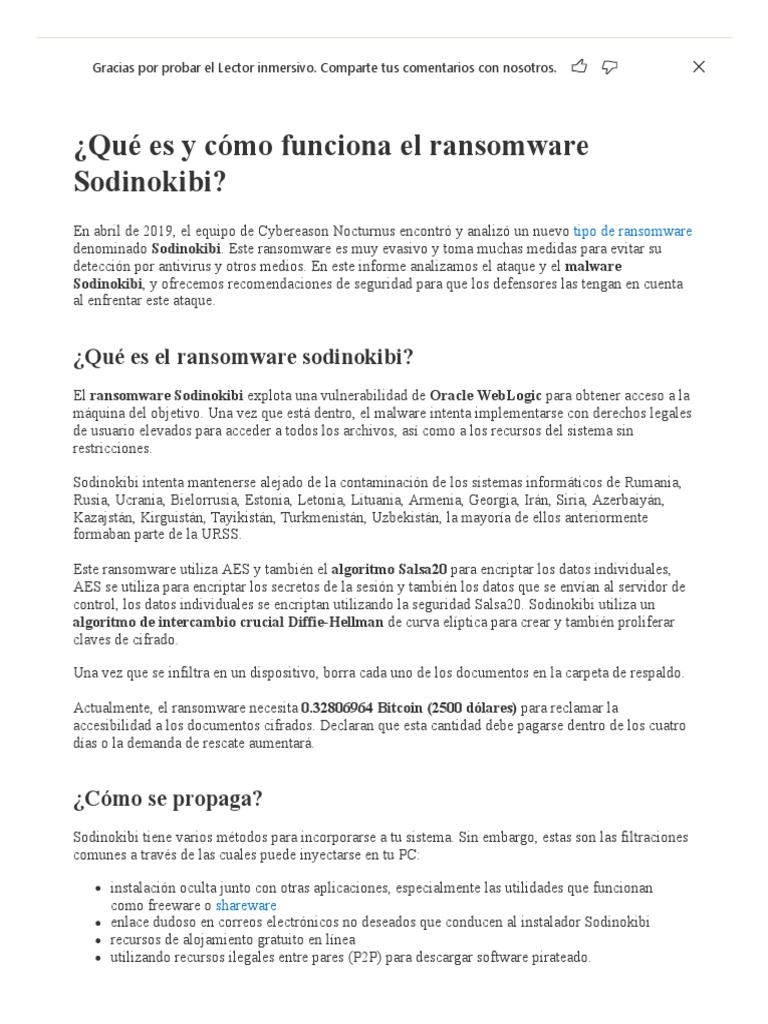 ¿Qué Es y Cómo Funciona El Ransomware Sodinokibi | PDF | Secuestro de ... ¿Qué Es y Cómo Funciona El Ransomware Sodinokibi | PDF | Secuestro de ...