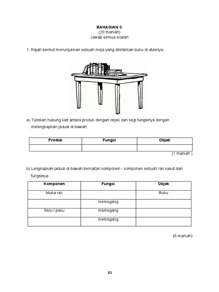 BAHAGIAN C pk1 Form 2 | PDF