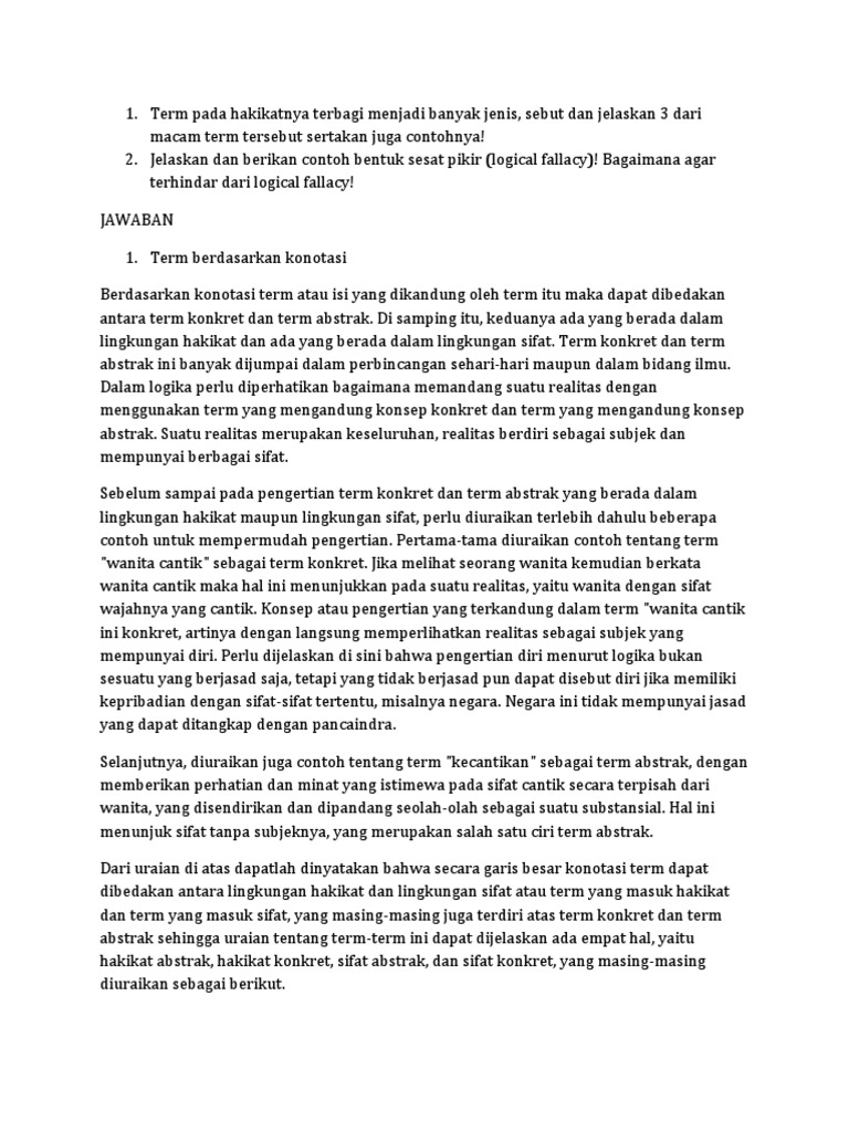Tugas Tutorial 1 Logika | PDF