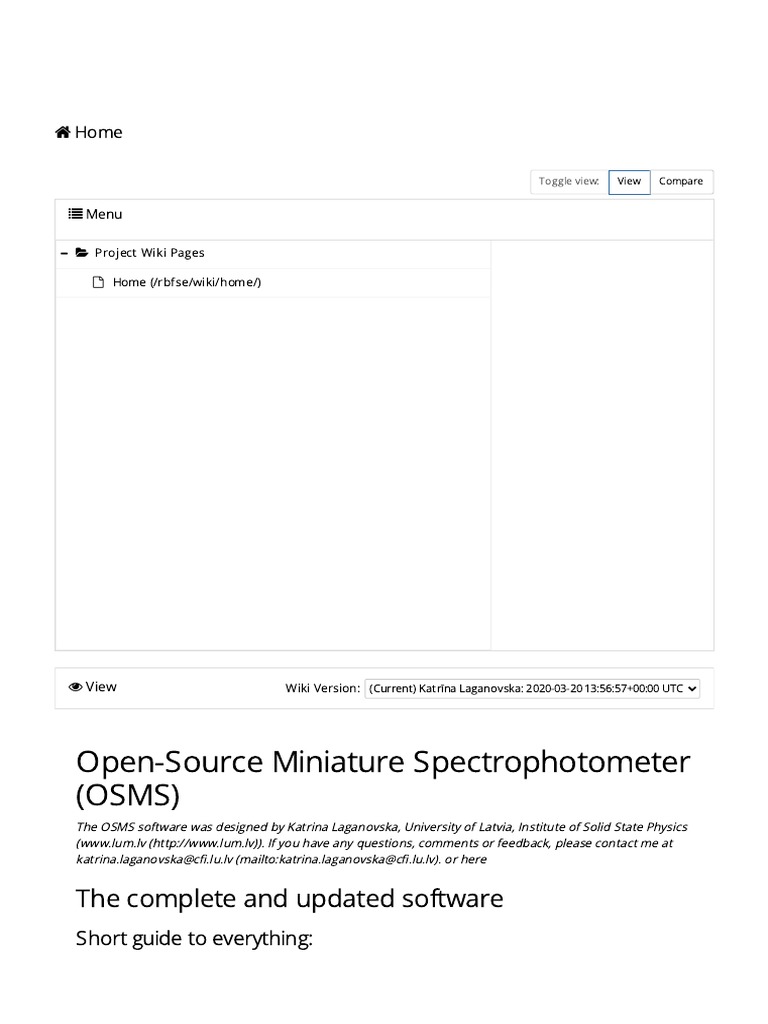 OSF - Open-Source Miniature Spectrophotometer Wiki | PDF | Android (Operating System) | Mobile App