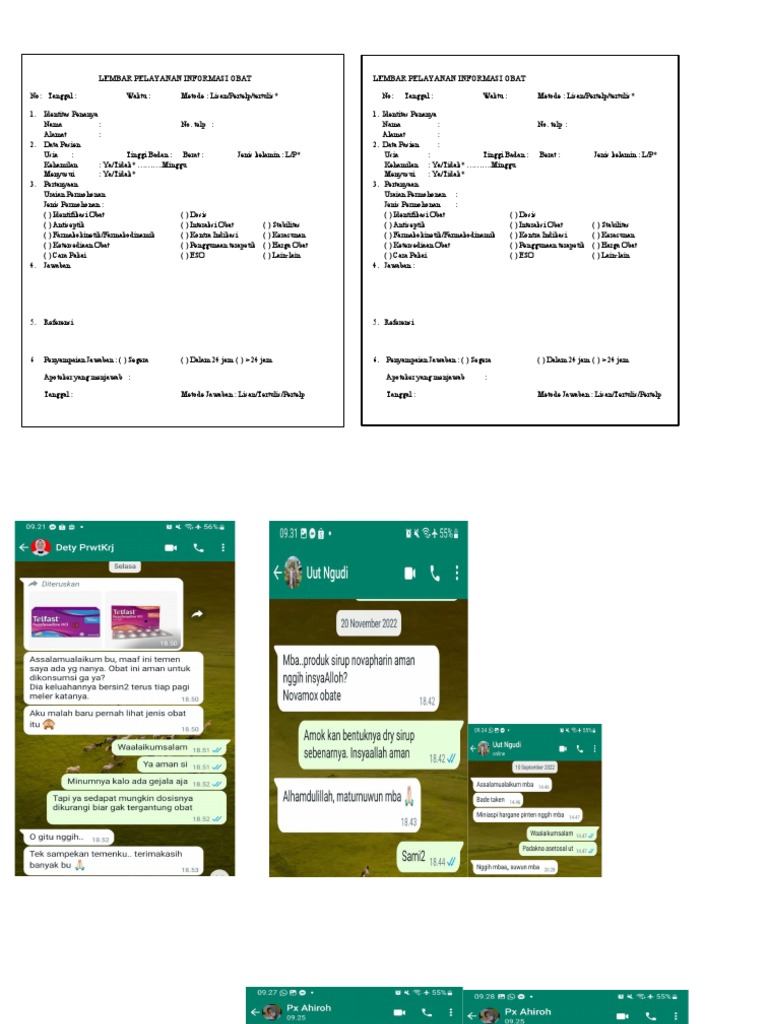 Lembar Informasi Obat | PDF | Kesehatan Holistik