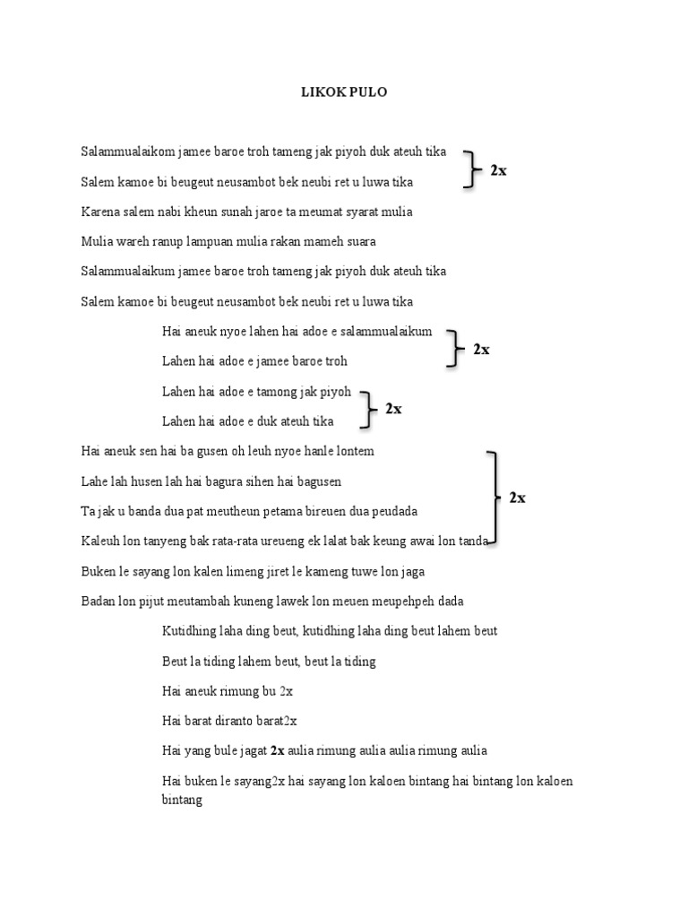 Likok Pulo | PDF