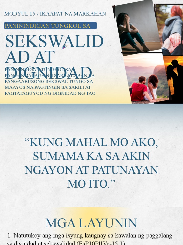 Modyul 15 - Paninindigan Sa Sekswalidad | PDF